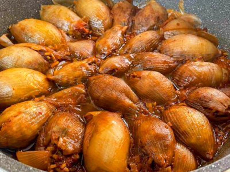 בצל ממולא אורז ובשר מתכון נדיר - המתכונים של אמא